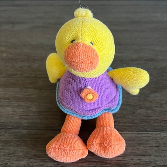 Russ | Toys | Russ Berrie Tootles The Yellow Knit Duck Plush | Poshmark